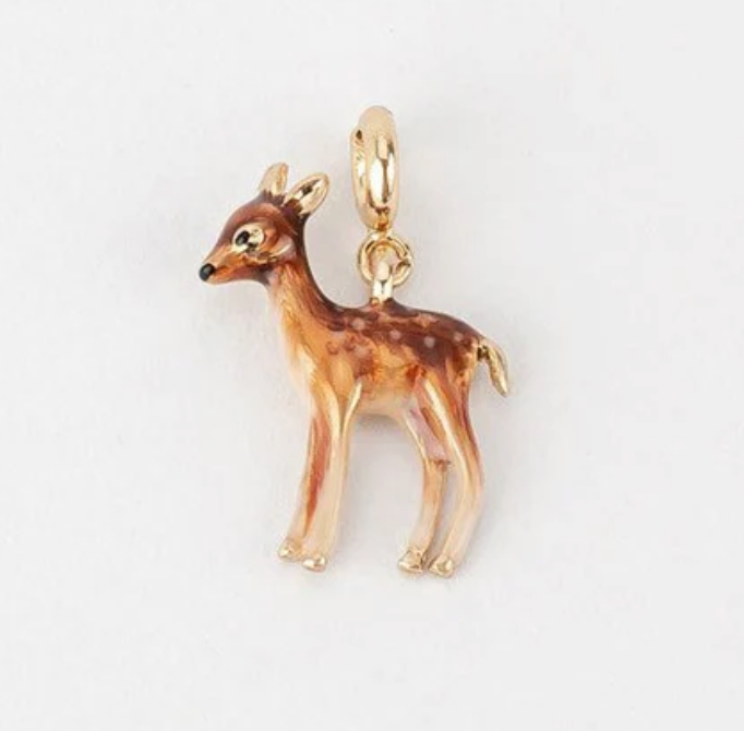 Fable England Enamel Fawn Stitch Marker/Charm
